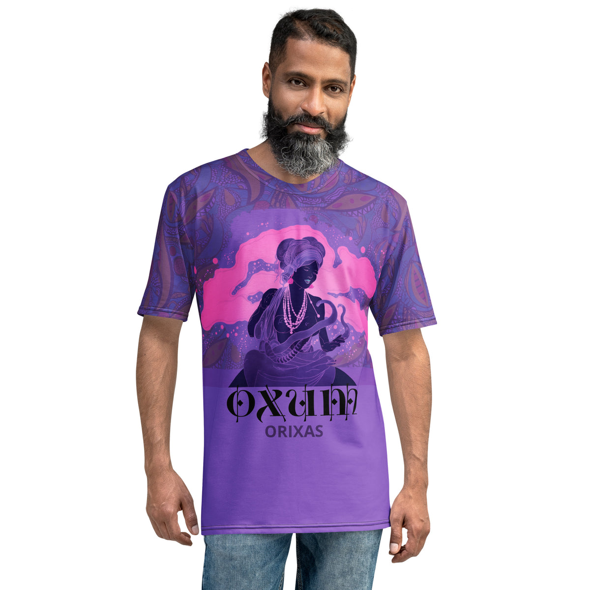 Design All Over T-Shirt - Oxum Orixa All Over T-Shirt | Cosmovisions – Cosmovisions