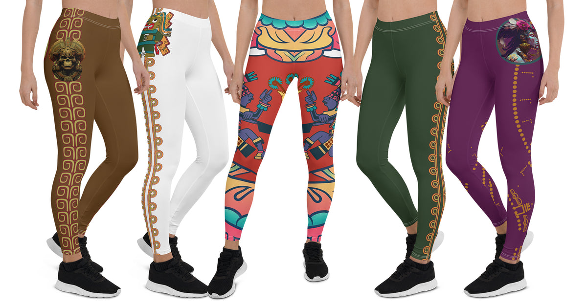 Aztec Leggings Collection | Designer Spiritual Wear – Cosmovisions