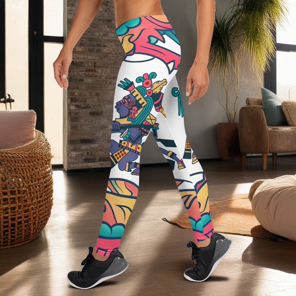 Aztec Leggings Collection | Designer Spiritual Wear – Cosmovisions