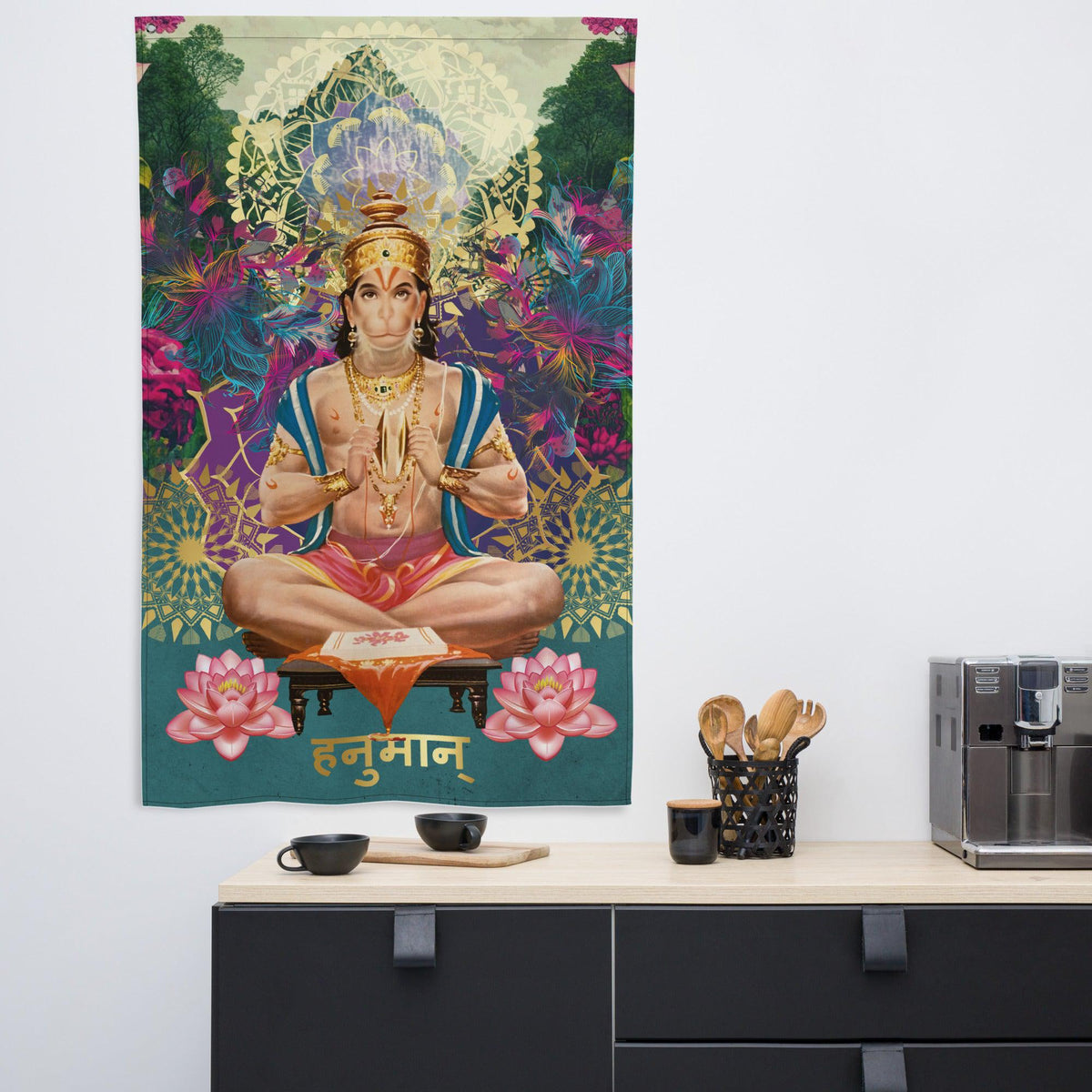 Designer Flag - Hanuman Hindu Flag | Cosmovisions – Cosmovisions