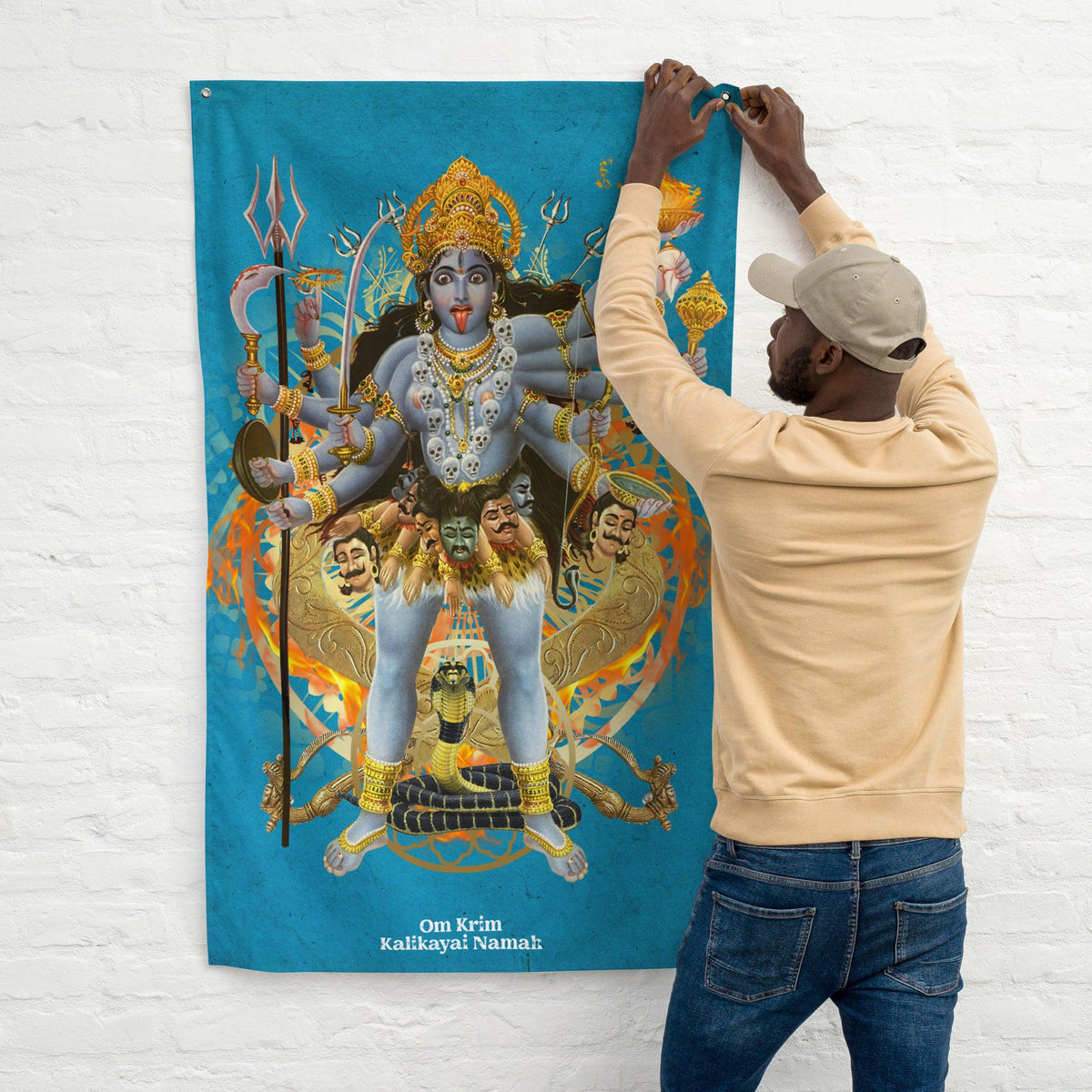Designer Flag - Kali Hindu Flag | Cosmovisions – Cosmovisions