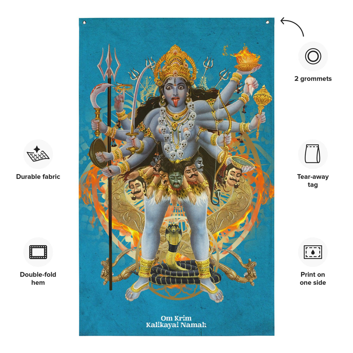 Designer Flag - Kali Hindu Flag | Cosmovisions – Cosmovisions