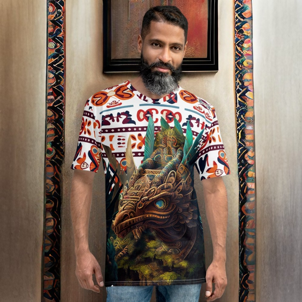 Design T-Shirt - Quetzalcoatl Aztec Men's t-shirt | Cosmovisions ...
