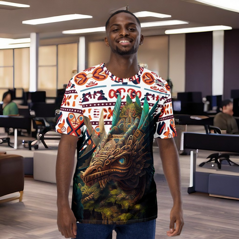 Design T-Shirt - Quetzalcoatl Aztec Men's t-shirt | Cosmovisions ...