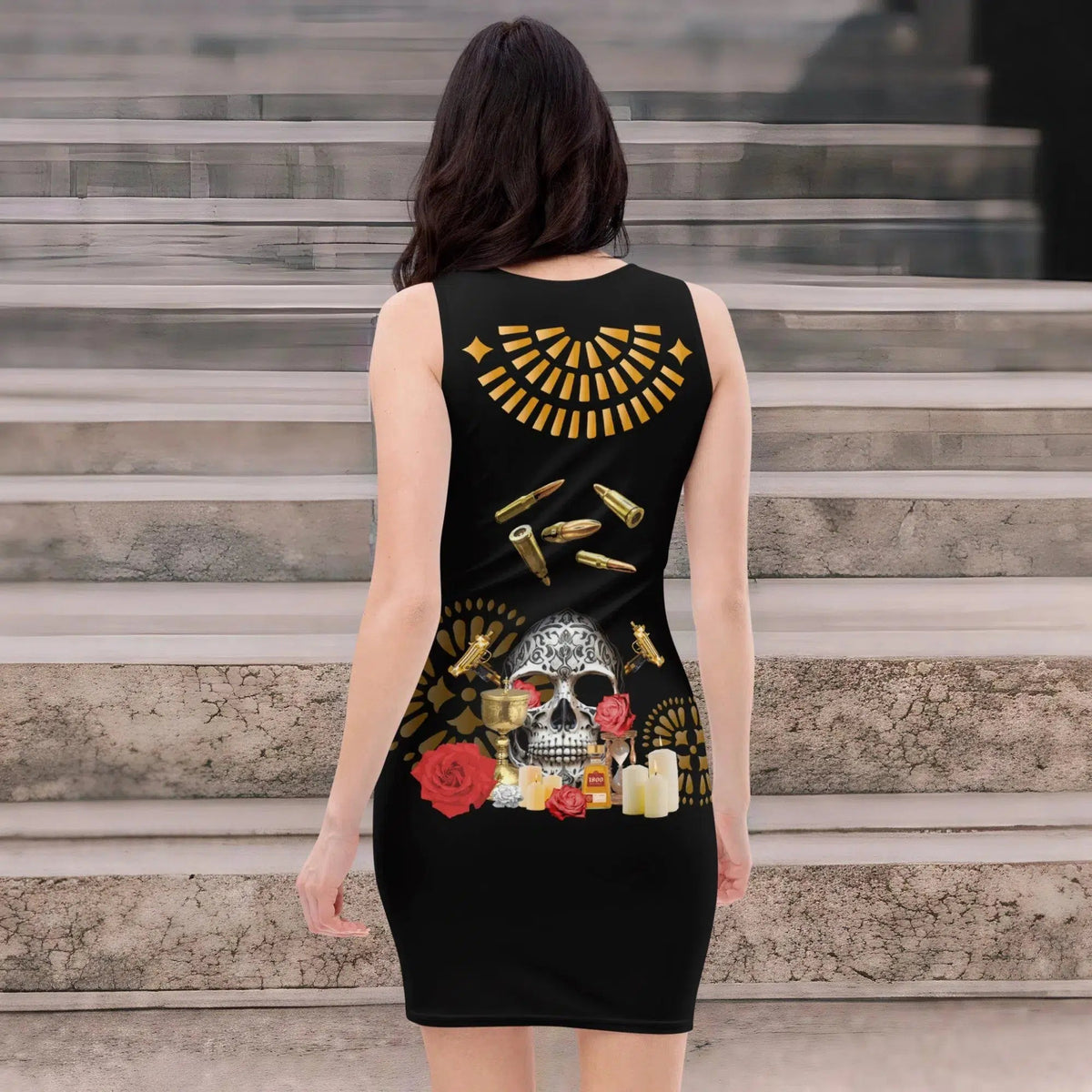 Design Women's Dress - Narcos Santa Muerte Dress | Cosmovisions ...