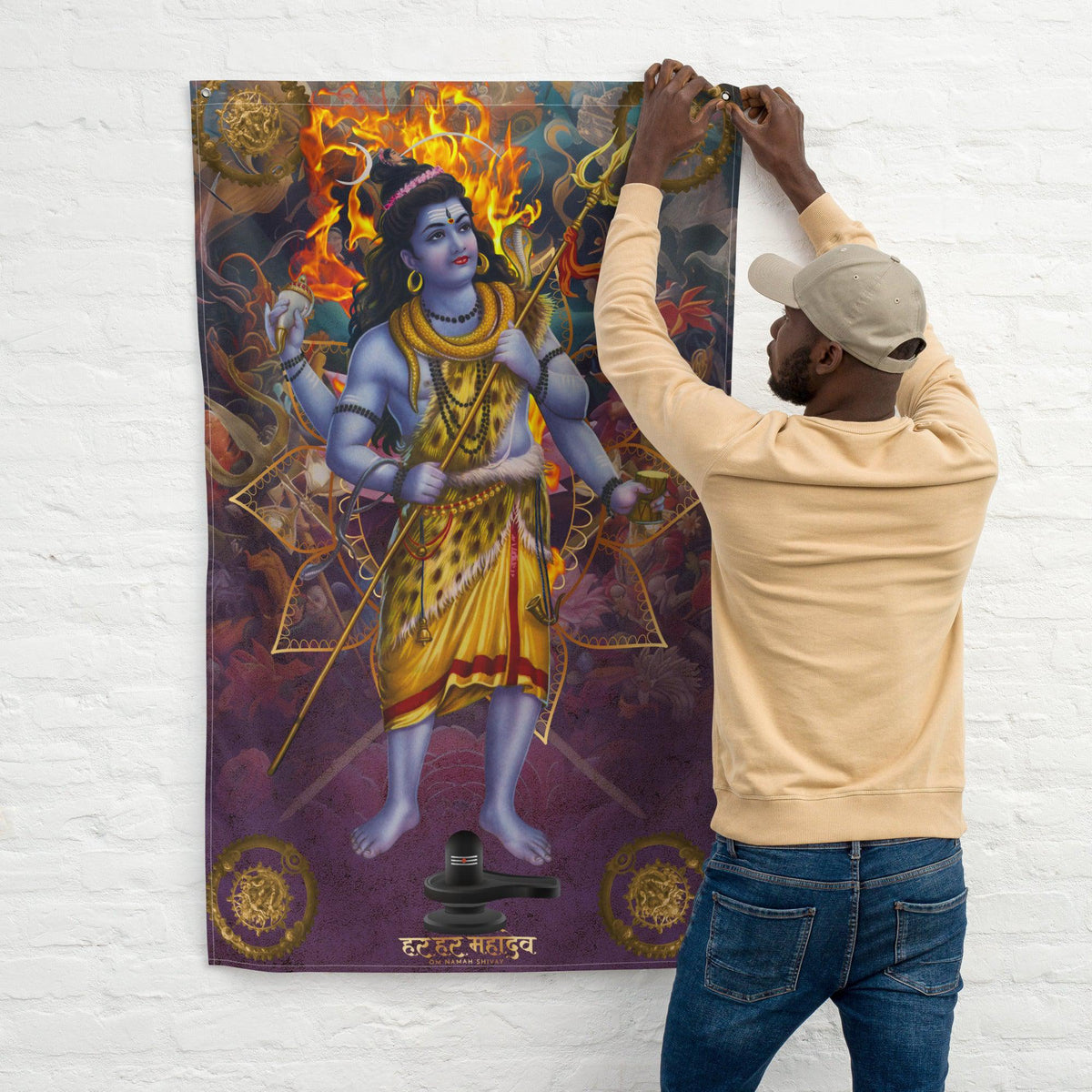 Designer Flag - Shiva Hindu Flag | Cosmovisions – Cosmovisions