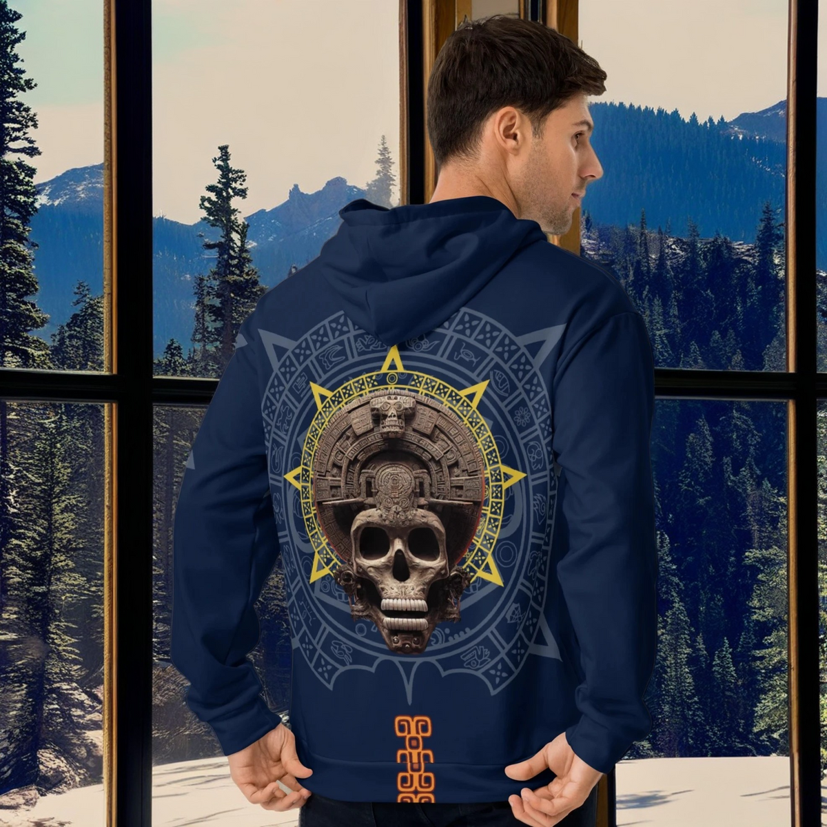 Design Hoodie - Mictlantecuhtli Aztec Hoodie | Cosmovisions – Cosmovisions
