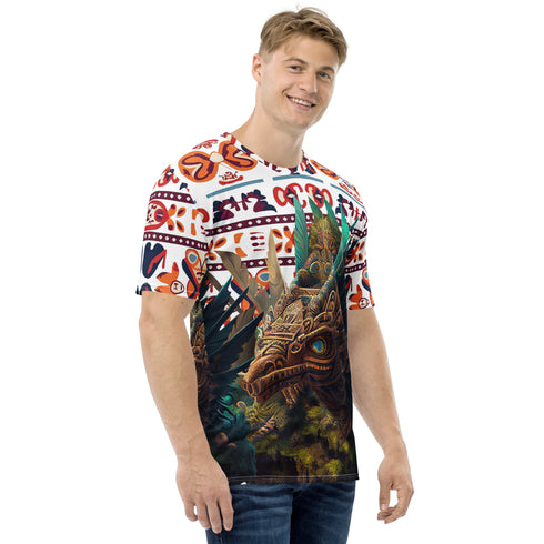 Design T-Shirt - Quetzalcoatl Aztec Men's t-shirt | Cosmovisions ...