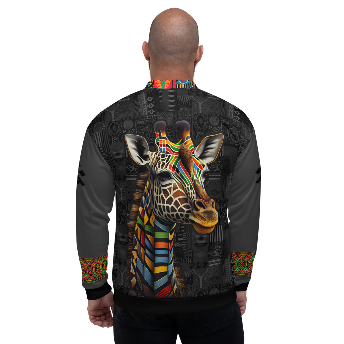 Design Bomber Jacket - Giraffe Mama Africa Bomber Jacket | Cosmovisions ...